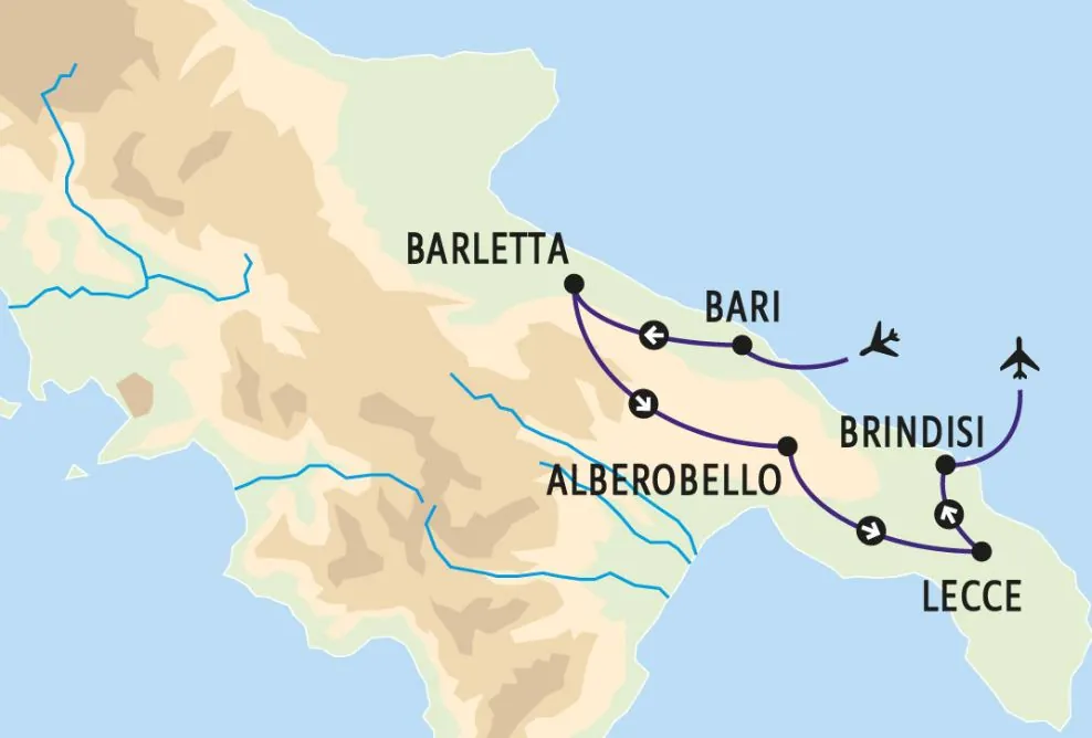 Circuit Italie > Autotour Panoramas sur les Pouilles (Bari-Brindisi ...