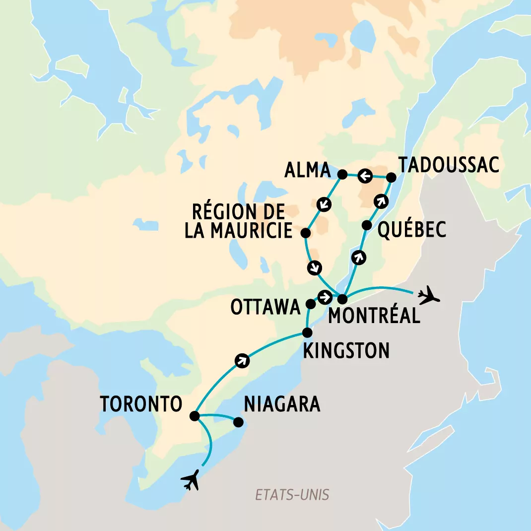 Circuit Canada > Lumière du Québec & Ontario 2025 | LeComparateur.fr